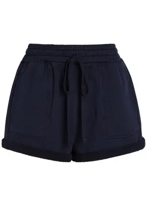 Citizens Of Humanity Viveene Turn-up Cotton Shorts - Navy