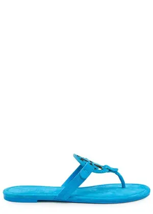 Tory Burch Miller Logo Suede Thong Sandals