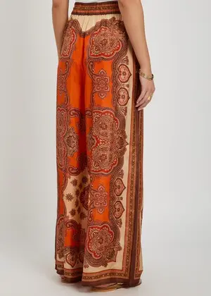 Zimmermann Mohan Wide-leg Silk Trousers