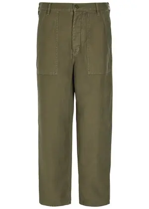 NILI LOTAN Earl Straight-leg Cotton Trousers