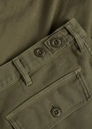NILI LOTAN Earl Straight-leg Cotton Trousers - Olive