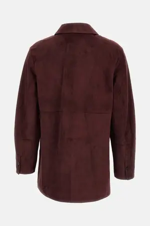 Max Mara Single-breasted Shirt Jacket - Deep Red