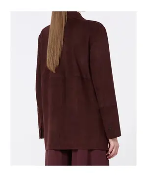 Max Mara Single-breasted Shirt Jacket - Deep Red