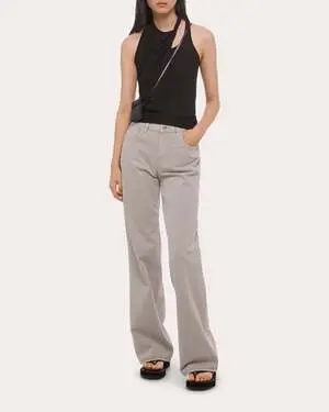 Helmut Lang Jersey Asymmetric Twist Tank Top
