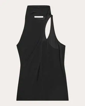 Helmut Lang Jersey Asymmetric Twist Tank Top