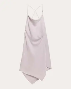 Helmut Lang Twill Knotted Handkerchief Slip Dress