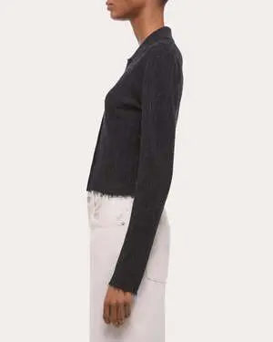 Helmut Lang Sheer Raw-edge Long-sleeve Shirt