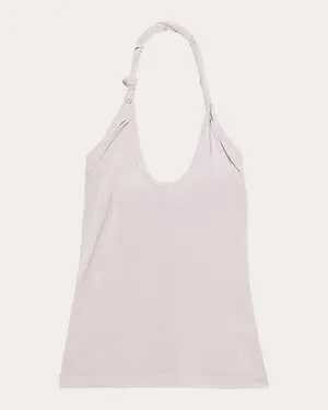 Helmut Lang Jersey Twist Dancer Halter Top