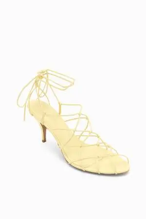 Ulla Johnson Colette Pump In Vegan Leather - Lemon