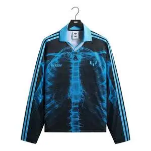 Kith X Adidas Football Skeleton Goalkeeper Long Sleeve T-shirt - Black/blue