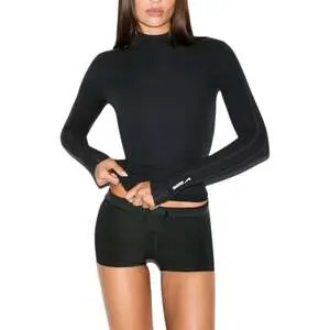 Nike X Skims Weightless Layers Mock-neck Long-sleeve Top