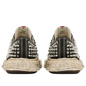 Mihara Yasuhiro Peterson 23 Og Sole Studded Canvas Low Top Sneakers - Black