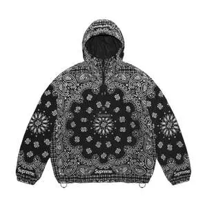 Supreme Reflective Bandana Anorak - Black