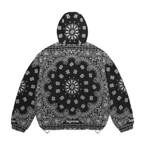 Supreme Reflective Bandana Anorak - Black