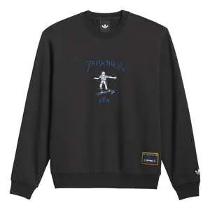 Adidas Argentina X Thrasher Crewneck Sweatshirt - Black