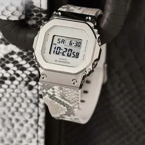 Casio G-shock Digital Watch With Snakeskin Detailing