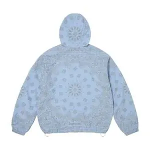Supreme Ss26 Reflective Bandana Anorak - Light Blue