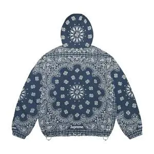 Supreme Ss26 Reflective Bandana Anorak - Light Blue