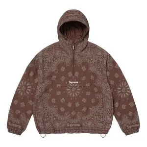 Supreme Ss26 Reflective Bandana Anorak - Brown
