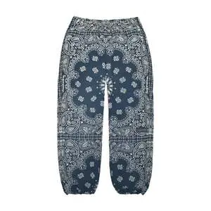 Supreme Ss26 Reflective Bandana Track Pant - Light Blue