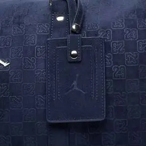 JORDAN Suede Monogram Duffel Bag - Midnight Navy