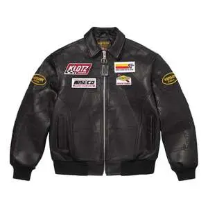 Supreme X Vanson Leathers Ss26 Spider-man Jacket