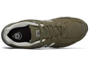 NEW BALANCE 990v4 Athletic Sneakers - Covert Green