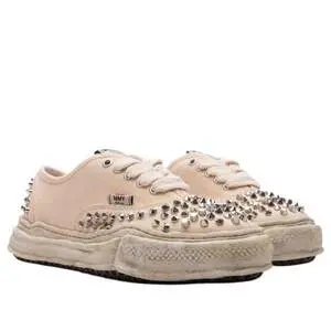 Mihara Yasuhiro Studded Canvas Low Top Sneakers