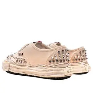 Mihara Yasuhiro Studded Canvas Low Top Sneakers