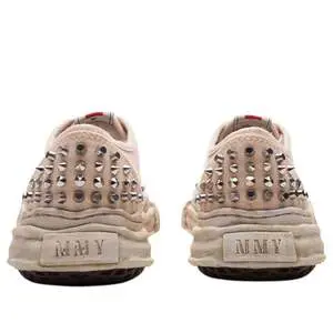 Mihara Yasuhiro Studded Canvas Low Top Sneakers