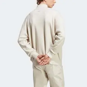Adidas Originals Club Knit Half-zip Sweater - Beige