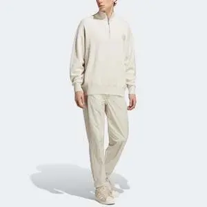 Adidas Originals Club Knit Half-zip Sweater - Beige
