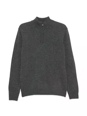 SERGIO MORETTI FIRENZE Quarter-zip Sweater - Grey