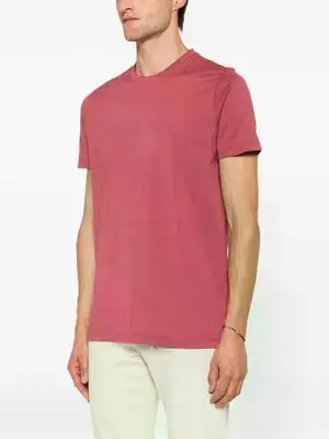 JEORDIE'S Raw-edge Short-sleeve Cotton T-shirt