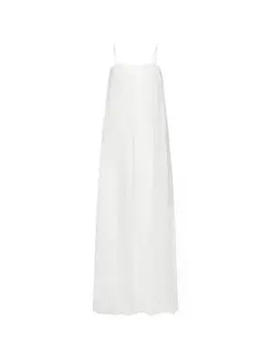 TWP Shirred Column Maxi Dress - Neutrals