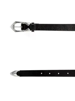 IRO PARIS Geometric Buckle Leather Belt