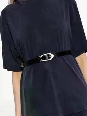 IRO PARIS Geometric Buckle Leather Belt