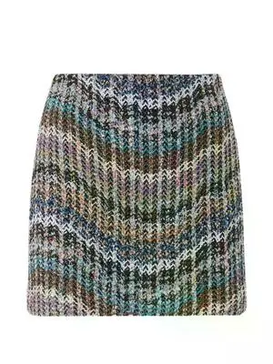 Missoni Zigzag-knit Sequin Embellished Skirt - Black