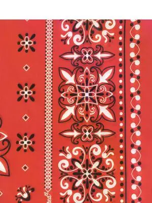 Dsquared2 Paisley-print Cotton Bandana Scarf - Red