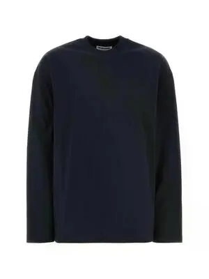 JIL SANDER Long Sleeve Crewneck T-shirt - Blue