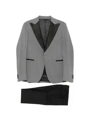 Brian Dales Peak-lapel Single-breasted Suit - Grey