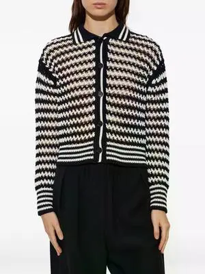 Max Mara Crochet Knit Cardigan