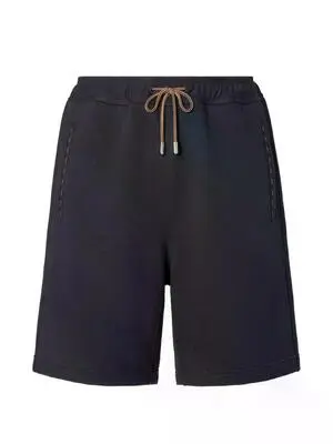 Fendi Logo-patch Drawstring Shorts - Blue