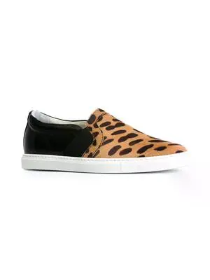 LANVIN Pull-on Leopard Print Sneakers