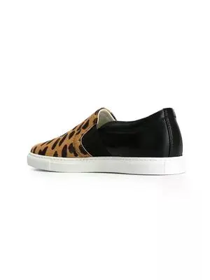 LANVIN Pull-on Leopard Print Sneakers