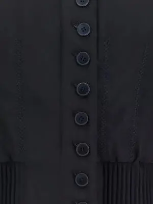 Alexander McQueen Silk Embroidered Bomber Jacket