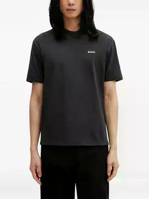 Barbour Dalton Logo-embroidered T-shirt - Black