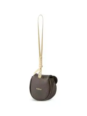 Furla Leather Bag Charm - Brown