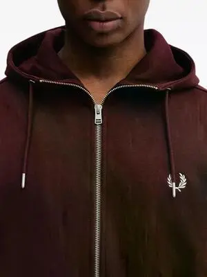 Fred Perry Embroidered Zip-up Hoodie