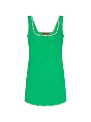 SIMONMILLER Sahara Embroidered Shift Mini Dress